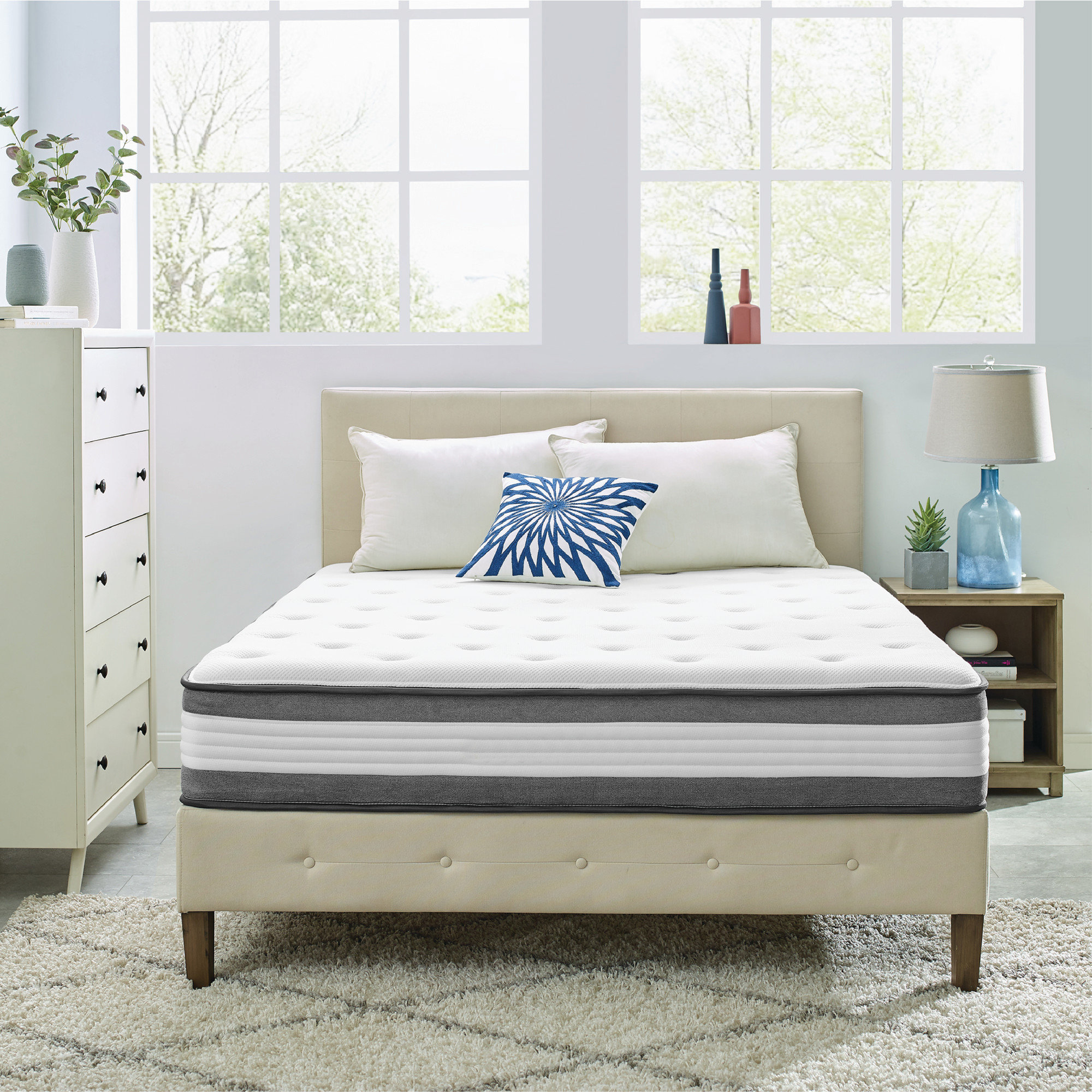 Wayfair Sleep™ Wayfair Sleep 10.5" Plush Cooling Gel Hybrid Mattress & Reviews | Wayfair